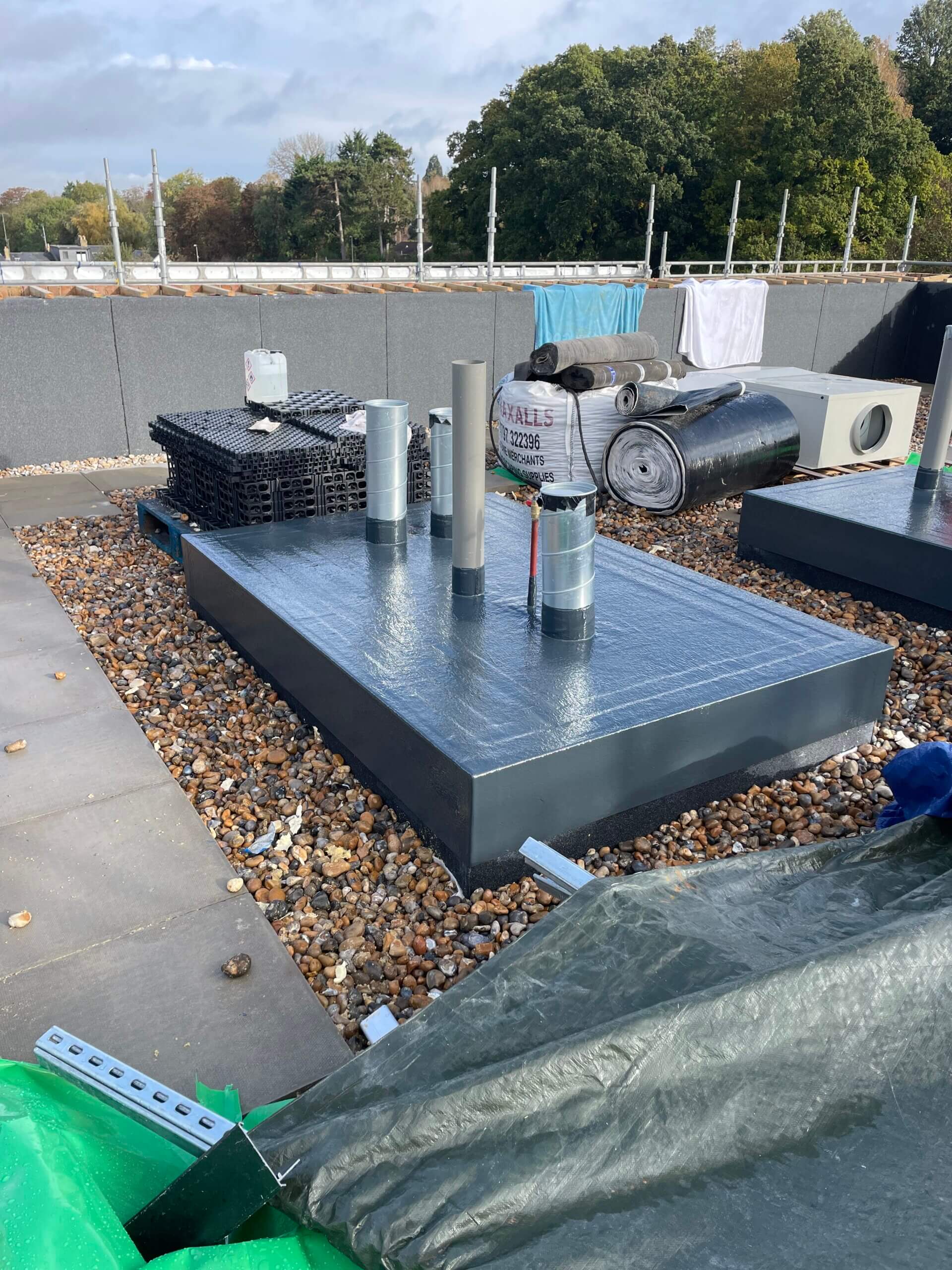 Service riser weatherproofing for student accommodation in Oxford ...